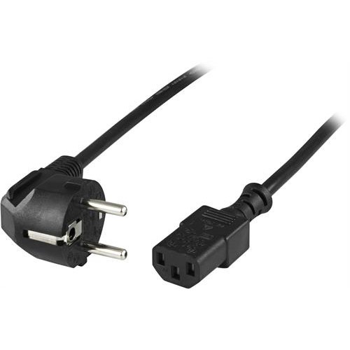 Jordad apparatkabel svart 10M för anslutning mellan enhet och vägguttag