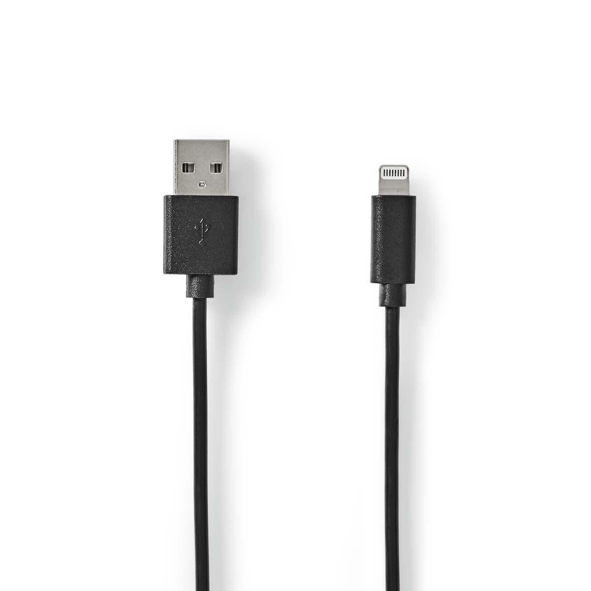 USB-kabel USB 2.0 Apple-Lightning, 8-stifts USB-A Hane 480 Mbps 12 W